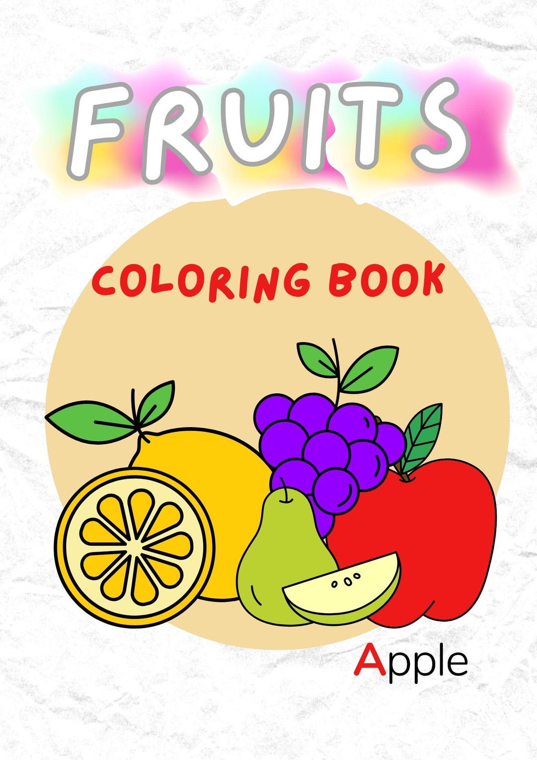 FRUIT COLOURING BOOK - Etsy
