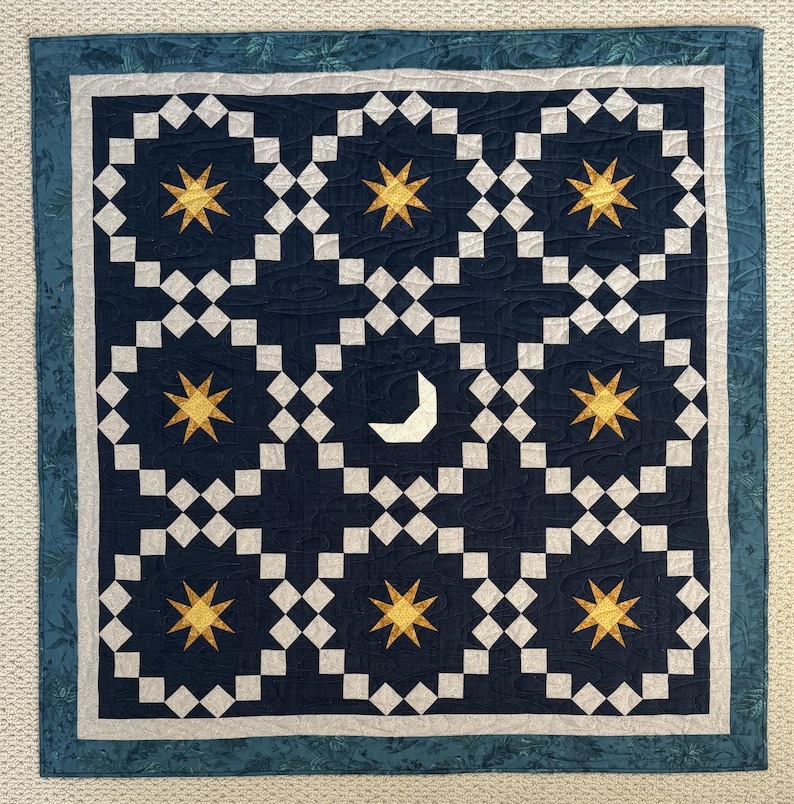 The Moon and the Stars Quilt Pattern - Etsy