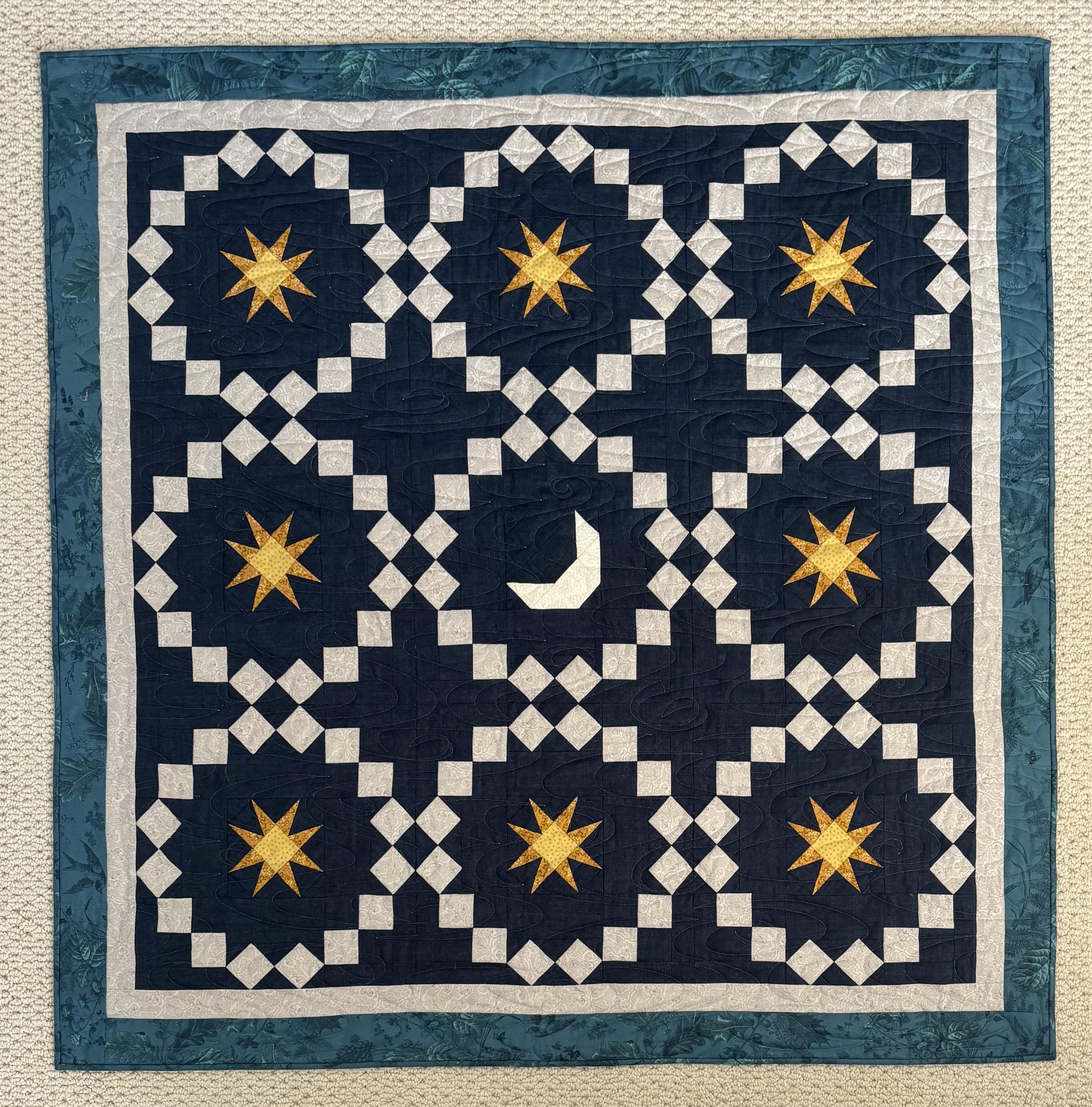 The Moon and the Stars Quilt Pattern - Etsy