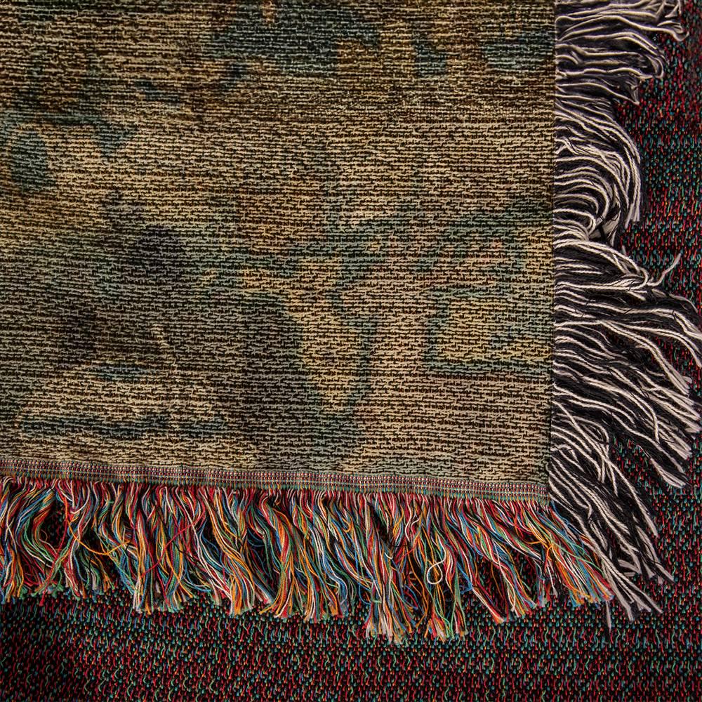 Woven Cotton Medieval Tapestry | Throw Blanket | Rococo | Romantic ...
