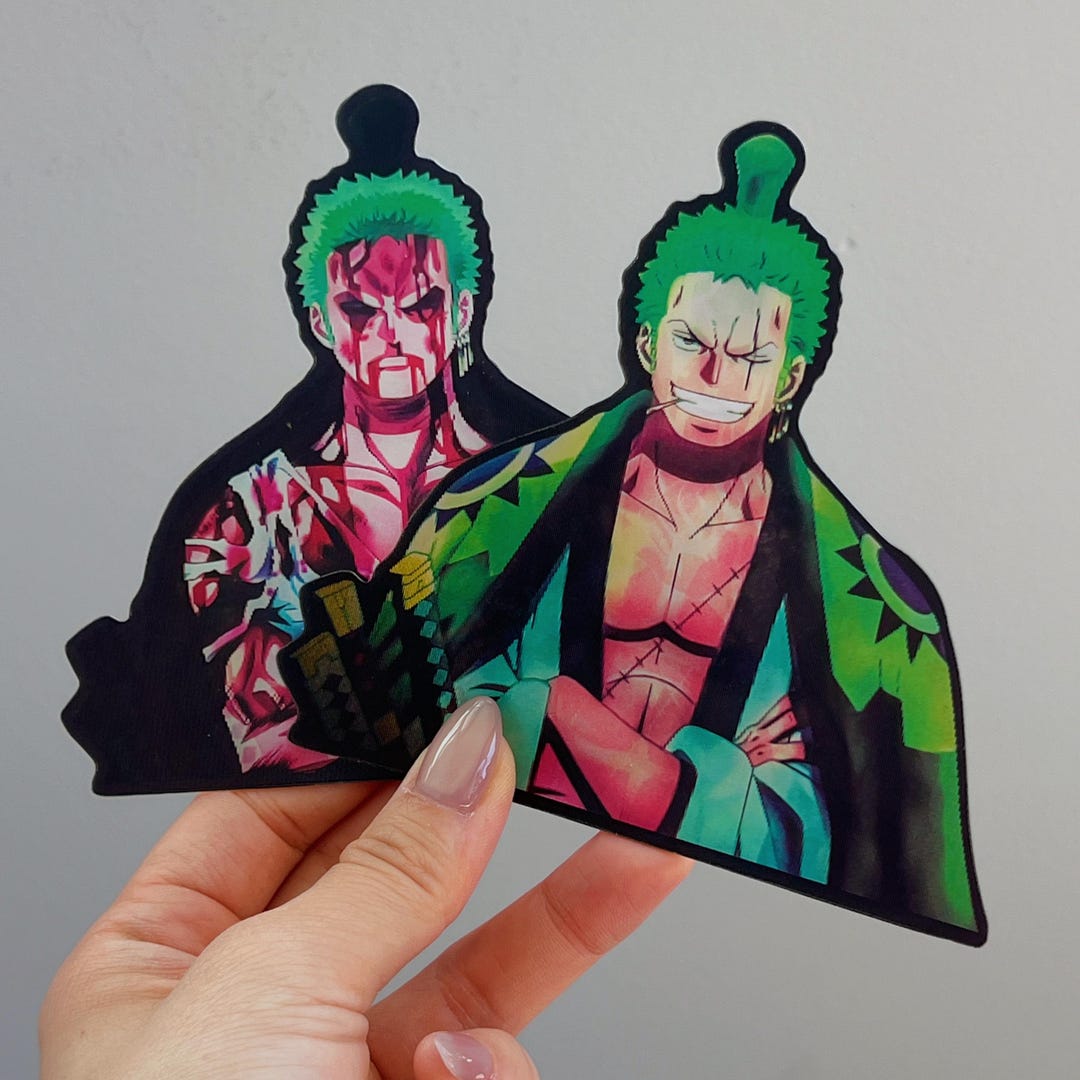 Zoro 3d Motion Car Peeker, Anime Car Decal for Car Windows, Motorcycle ...