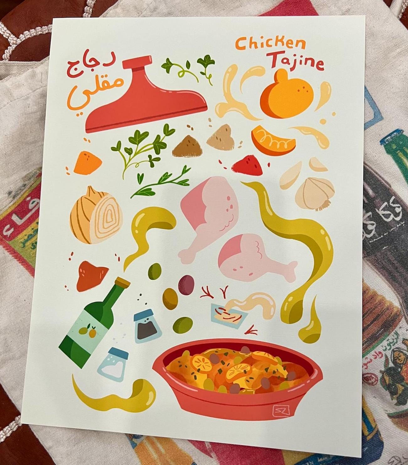 Moroccan Tajine Print - Etsy