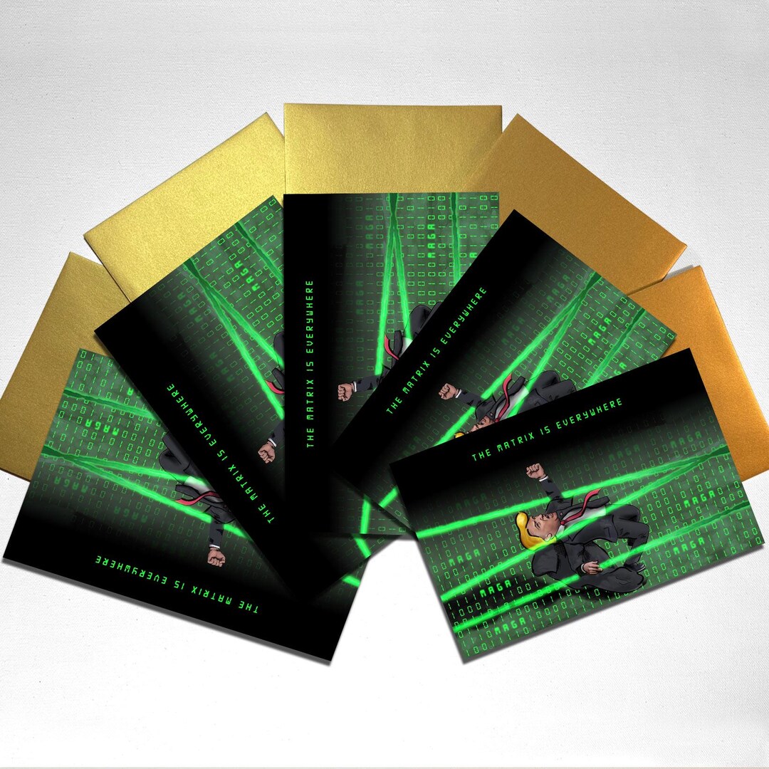 Five Card Matrix is Everywhere Bundle | Original Trump Cartoon Cards ...