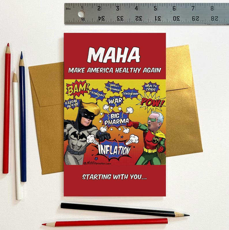 MAHA Five Card "get Well Soon" Bundle | Original Trump Cartoon Cards Pack of Five | Greeting ...