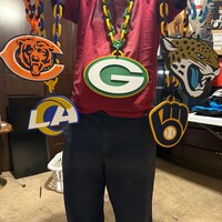 Custom 3D Printed Sports Fan Chain: Oversized Team Turnover Logo ...