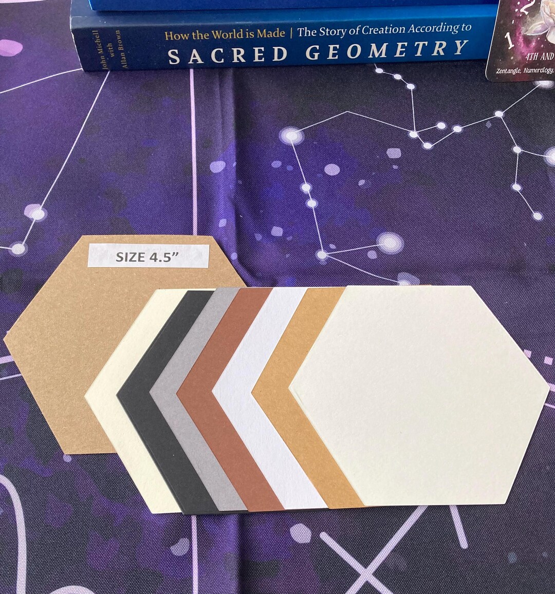 Hexagon 4.5" Heavy Cardstock Paper Tiles - Etsy