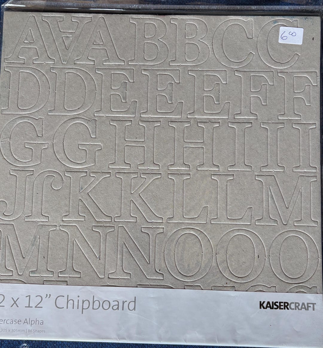12x12 Chipboard Alpha - Etsy