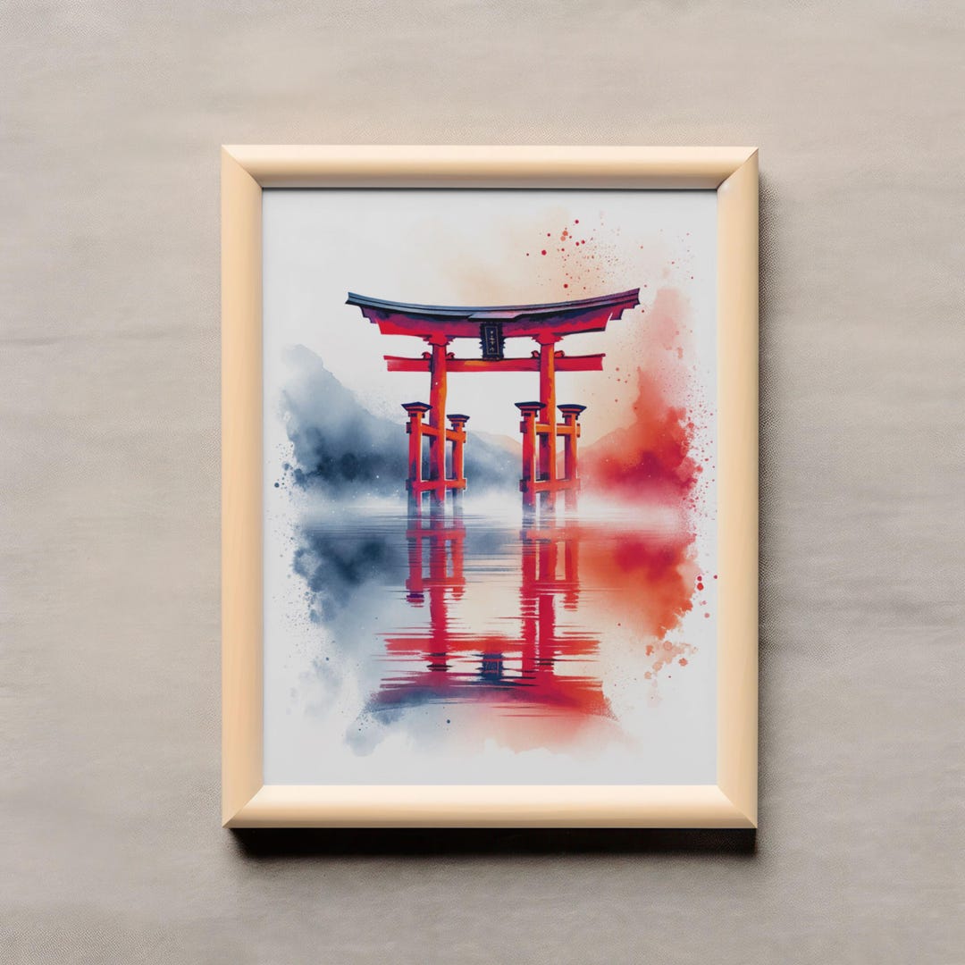Shinto Torii Gate Wall Art – Japanese Zen Printable – Spiritual ...