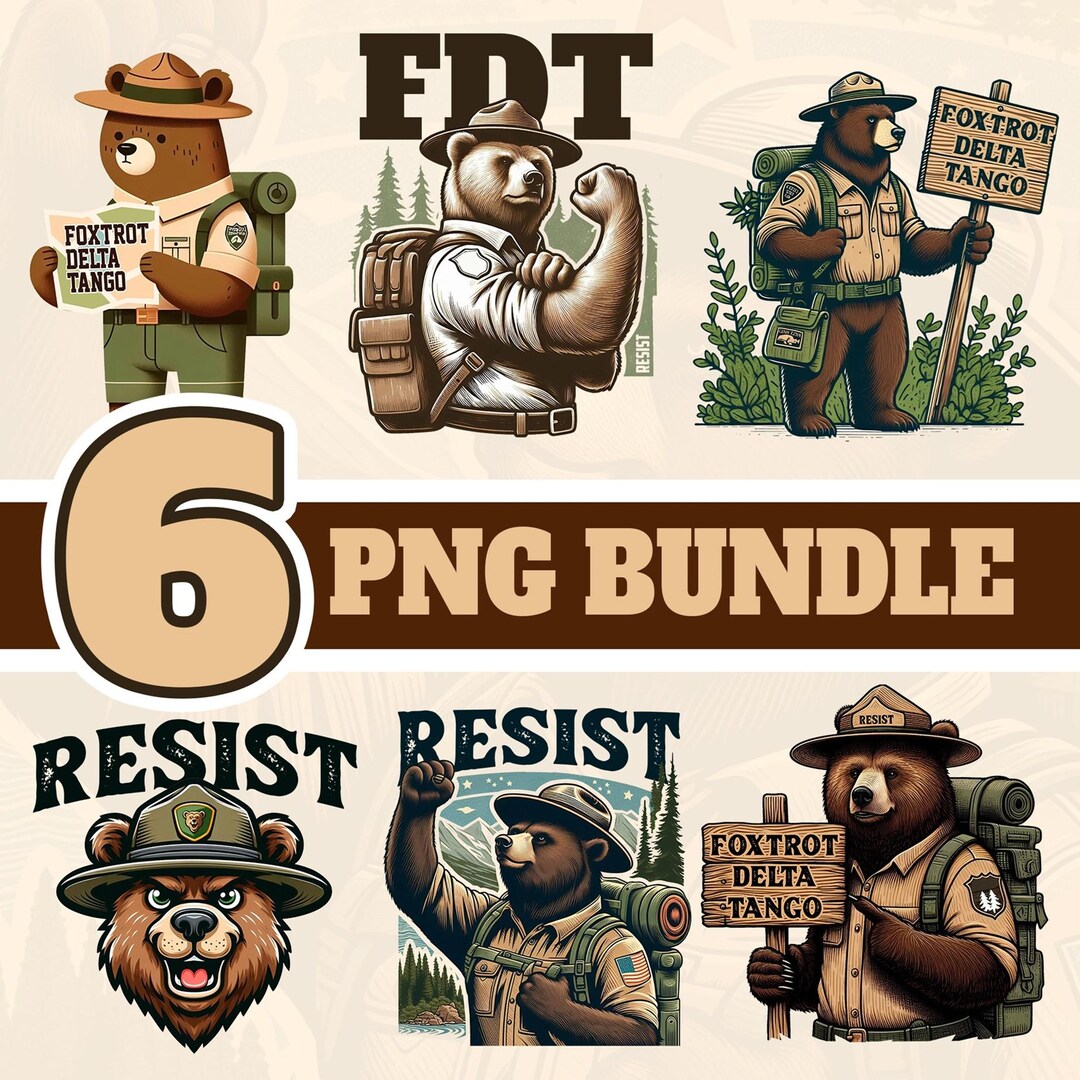 FDT Resist Bear Png Bundle, Foxtrot Delta Tango Anti Trump Png ...