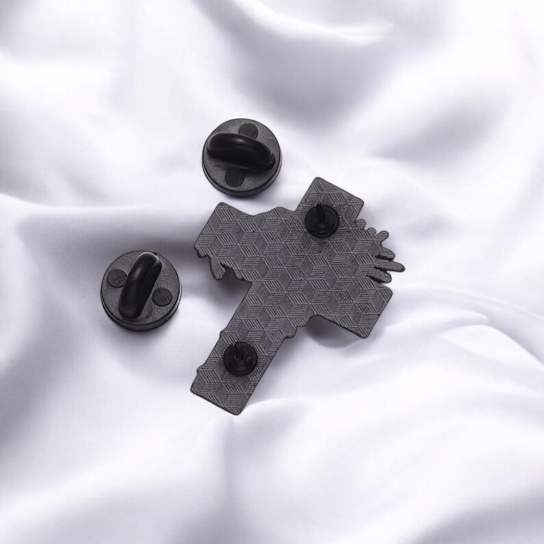 Jesus Cross Enamel Pin – Christian Lapel Pin With Christ Face Design - Etsy