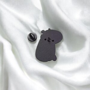 Cute Capybara Enamel Pin Set – Wholesome Plant and Flower Capybara Pins ...