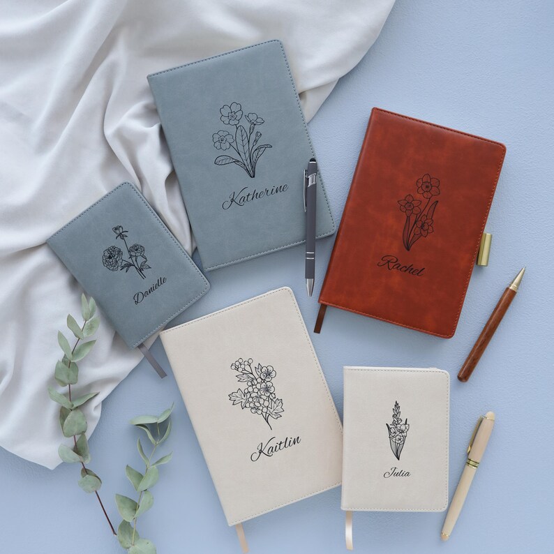 Custom Mini Notebook: Floral Themed Note, Girly Personalized Gifts - Etsy