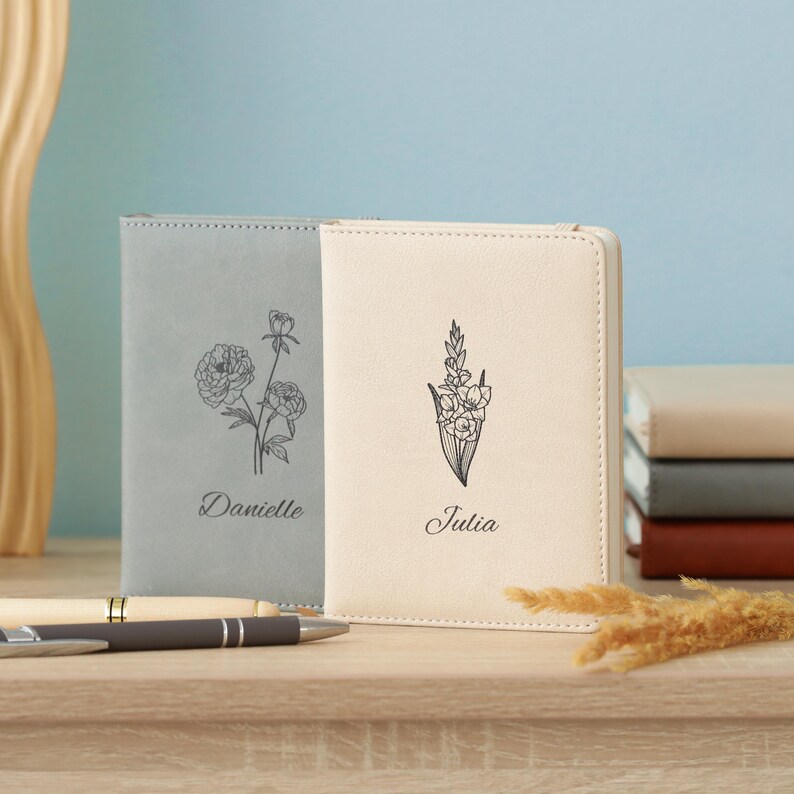 Custom Mini Notebook: Floral Themed Note, Girly Personalized Gifts - Etsy
