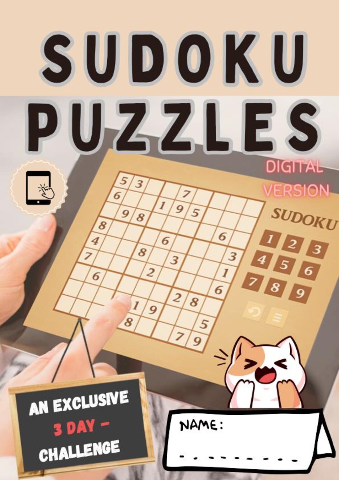Digital Sudoku Experience: A 3-day Brain Workout - Etsy