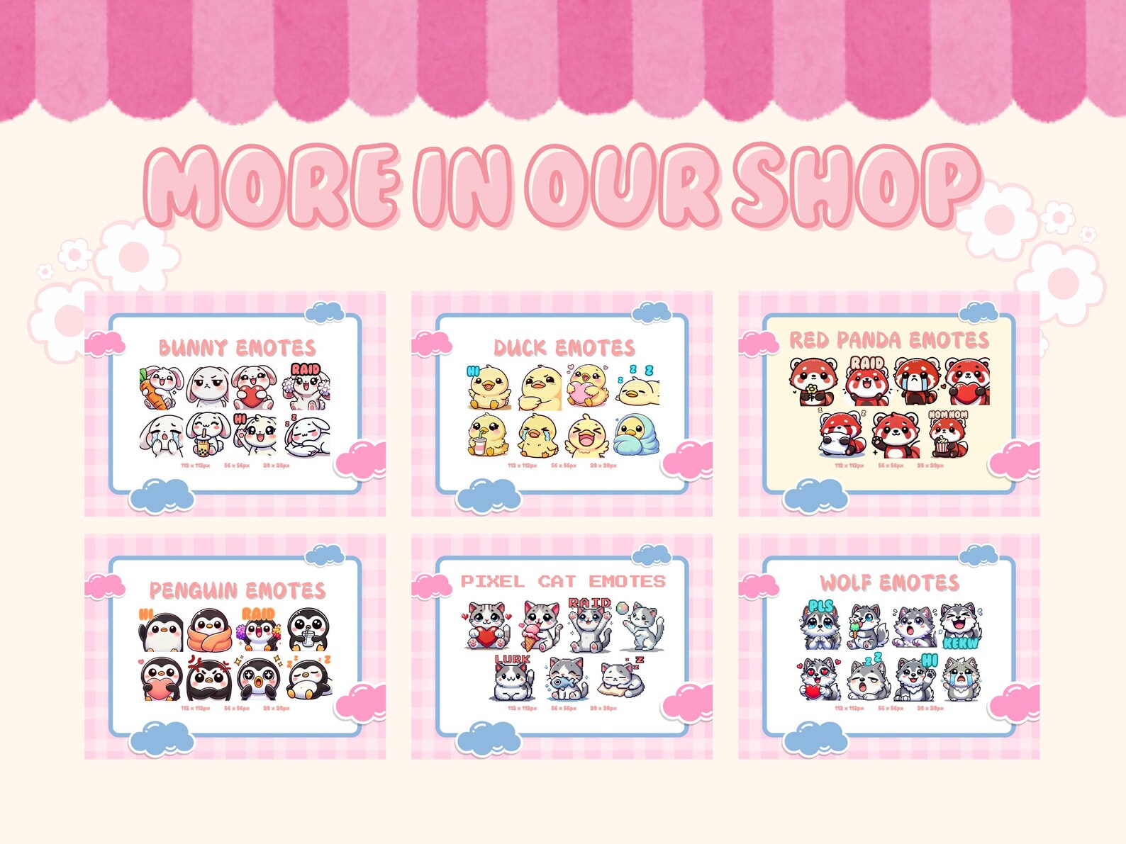 Kawaii Samoyed Emotes | Twitch Discord Youtube Kick | Cute Chibi ...