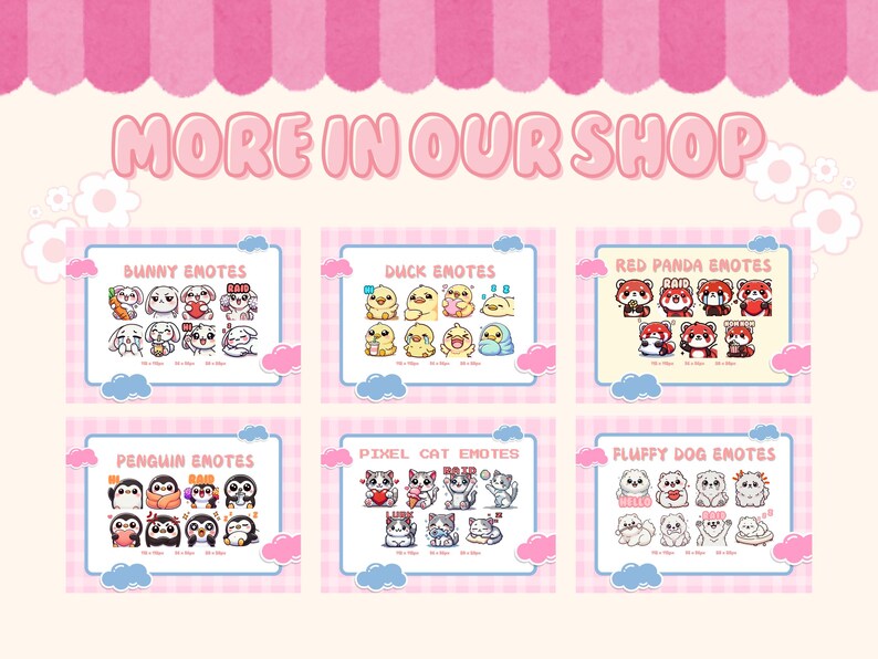 Cute Grey Wolf Emotes | Twitch Discord Youtube Kick | Kawaii Chibi Wolf ...