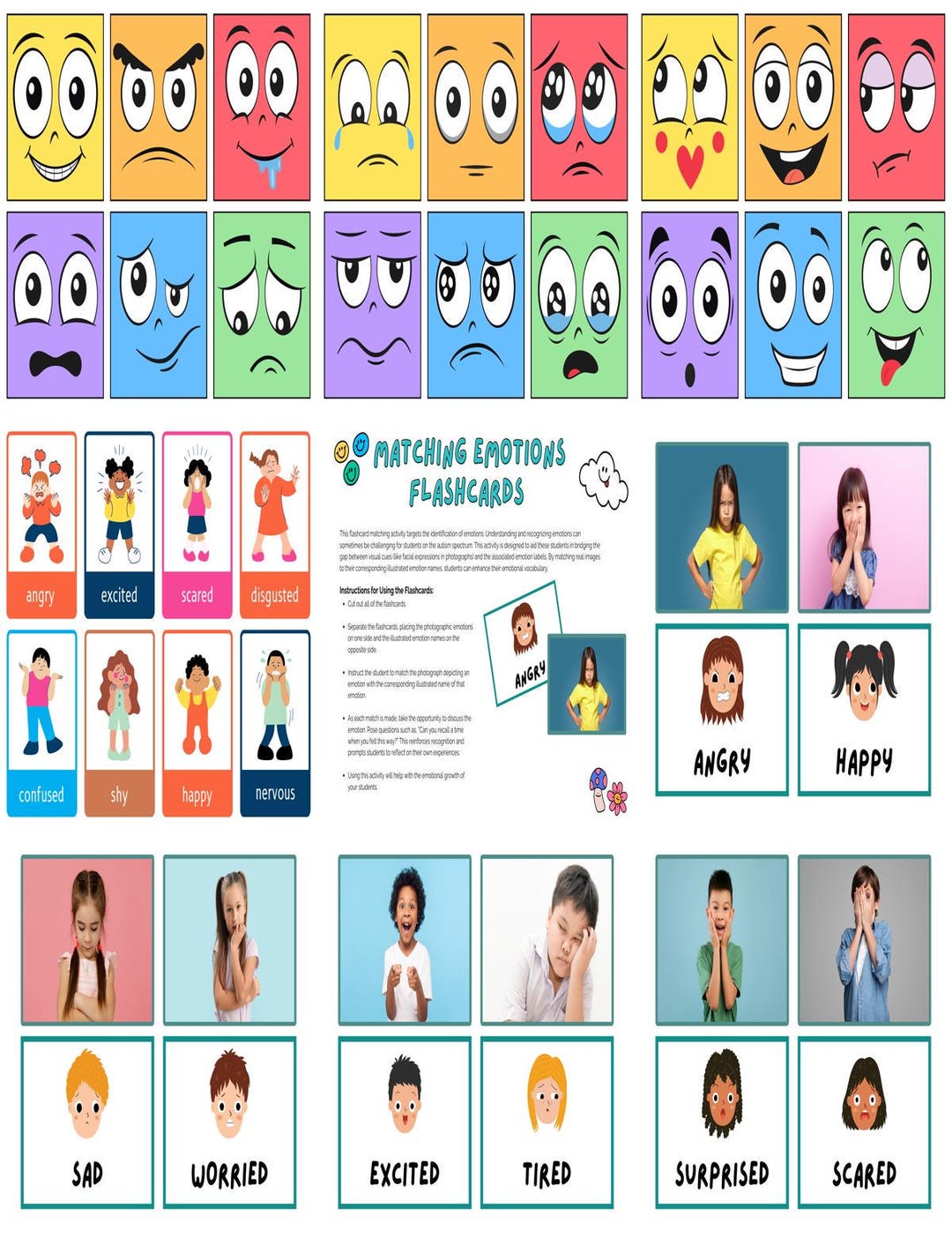 Learning Emotions Activities for Kids – 180+ Page SEL Pack | INSTANT ...