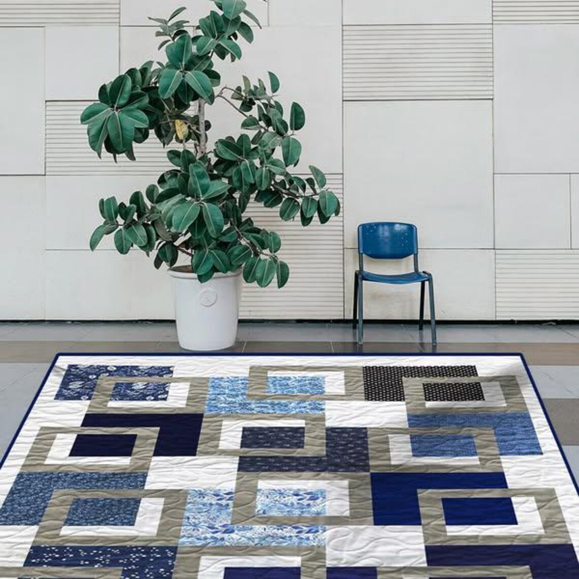 Floating Windows – Midnight Frames Quilt Pattern PDF. Easy Modern ...