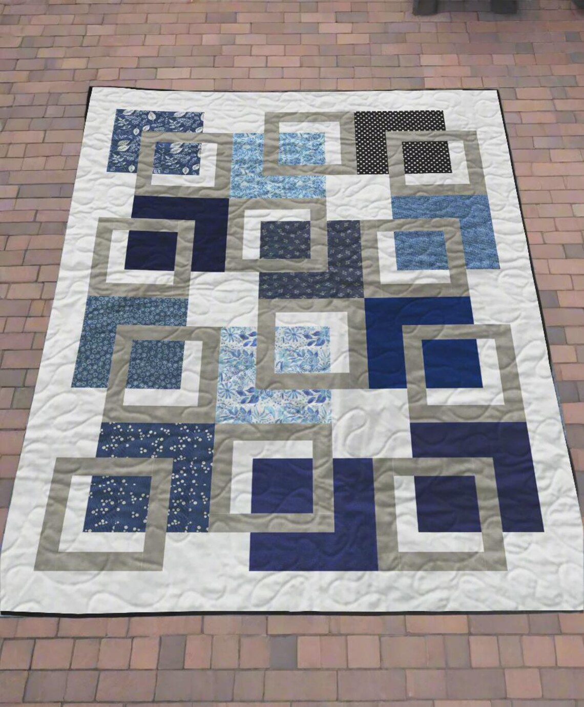 Floating Windows – Midnight Frames Quilt Pattern PDF. Easy Modern ...
