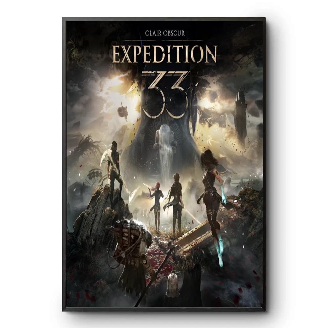 Expedition 33 Game Clair Obscur Poster - Etsy
