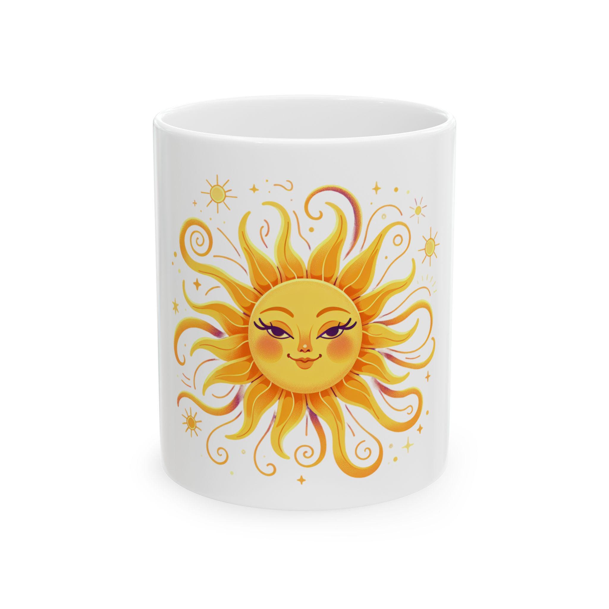 Sunshine Ceramic Mug, Bright Sun Design, Coffee Cup, Gift for Sunshine ...