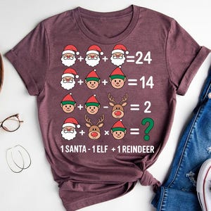 Christmas Math Puzzle Shirt - Etsy