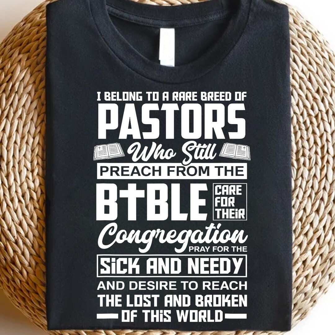 Rare Breed Pastor Shirt – Bible Preaching Christian Pastor Tee for ...