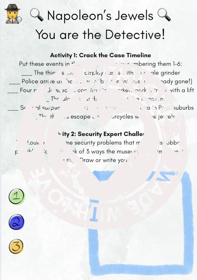 Louvre Museum Kids Activity Pack: Family Travel Scavenger Hunt ...