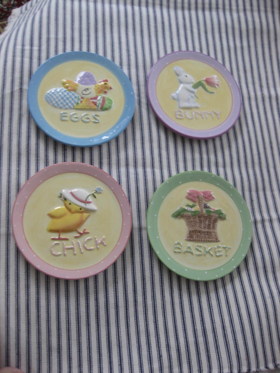 Four Mini Mary Englebreit Easter Plates - Etsy