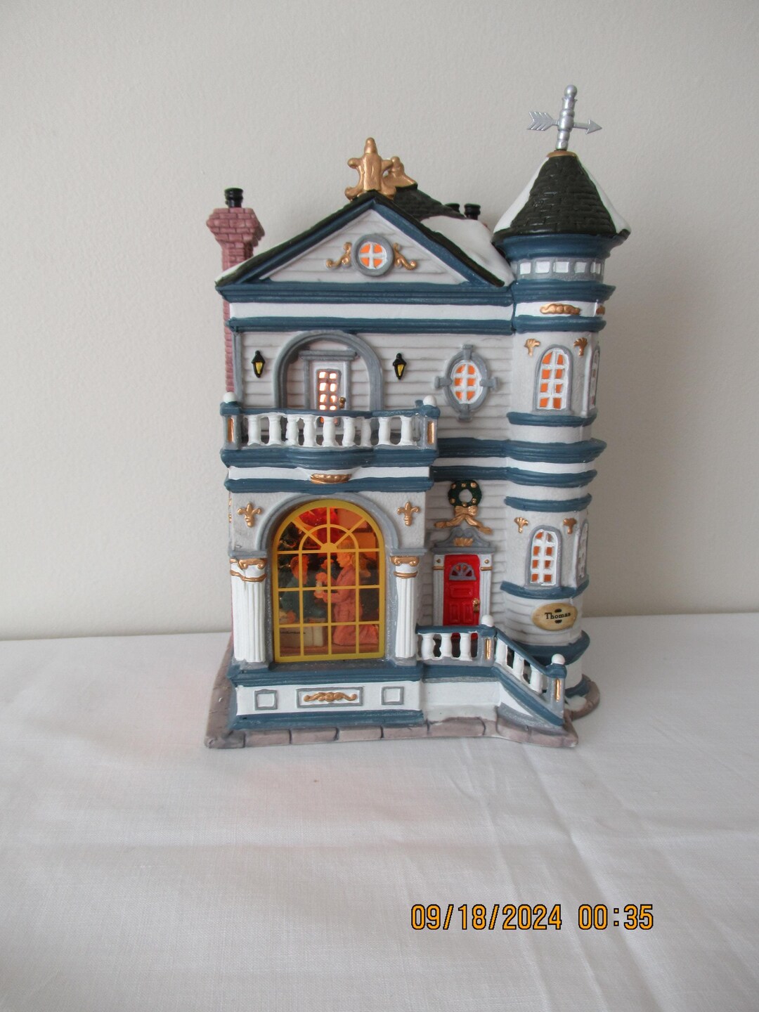 1991 Porcelain Lighted House - Etsy