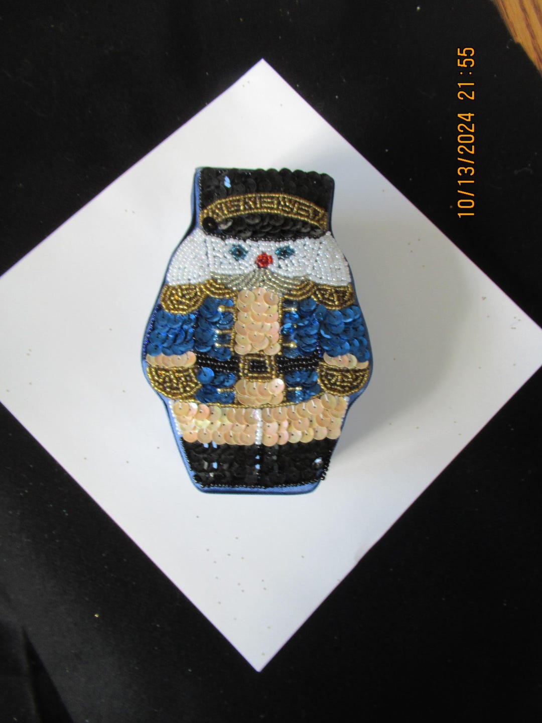 Vintage Sequined Box With Lid as Shown - Etsy