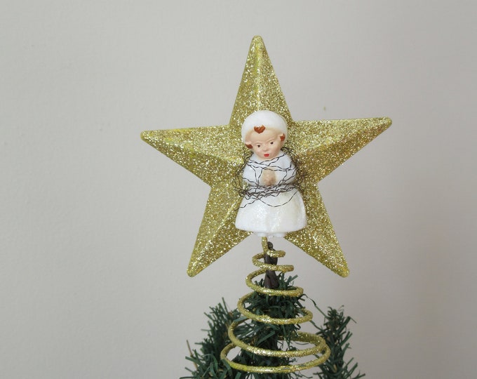 Upcycled Mini Christmas Tree Topper - Etsy