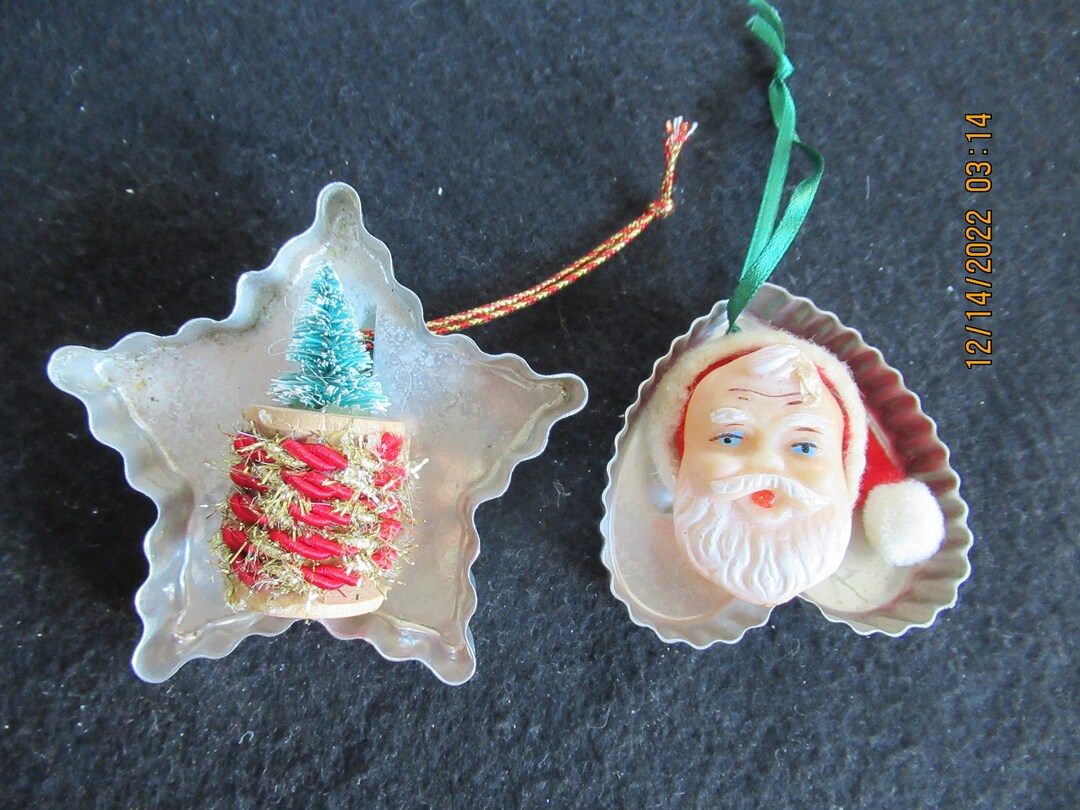 Repurposed Vintage Cookie Cutters With Vintage Ornaments - Etsy