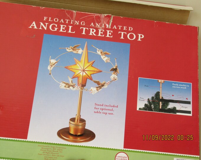 2002 Floating Animated Angel Tree Topper - Etsy