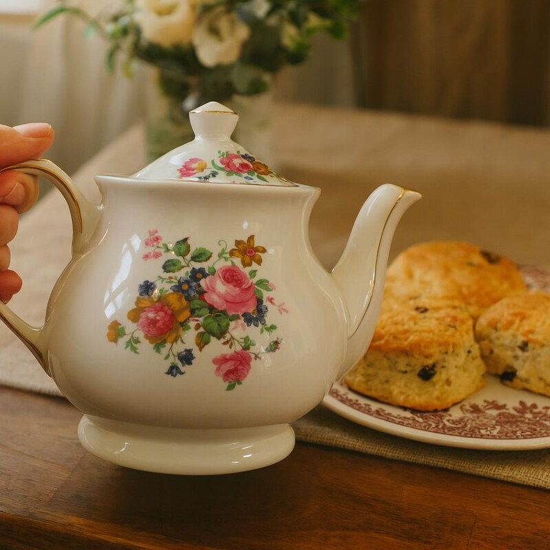 Sadler Bone China Teapot - Etsy UK