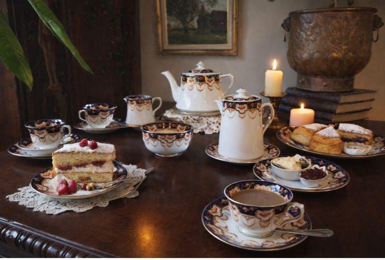 Royal Albert Imari 34-piece Fine Bone China Tea Set for Six | Vintage ...