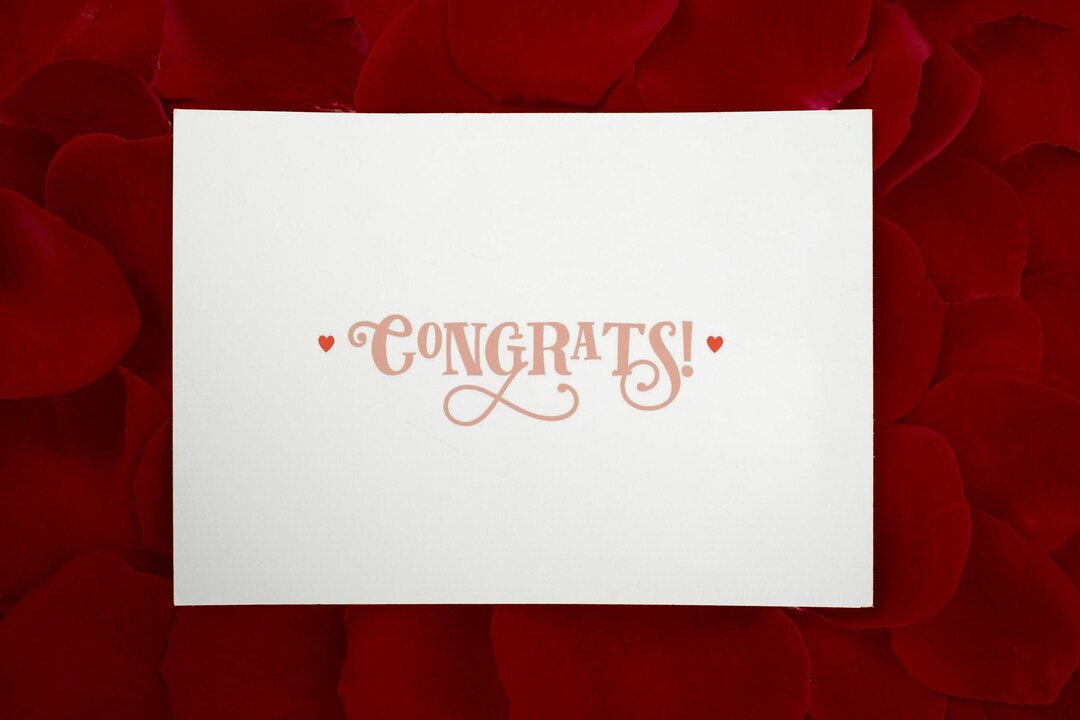 Congrats Printable Card Set | White, Blue, and Pink Designs | Instant ...