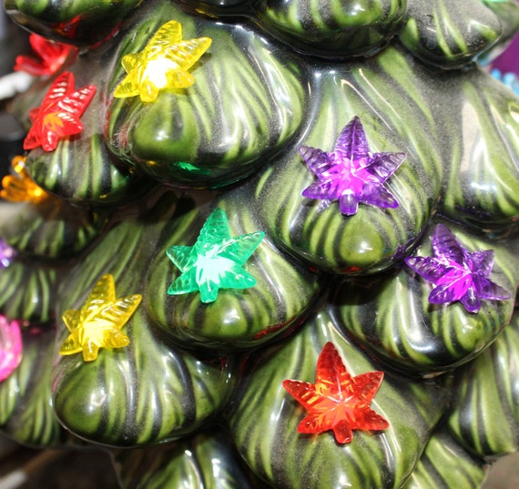 Ceramic Tree Bulbs Replacement Bulbs Green Red Purple - Etsy