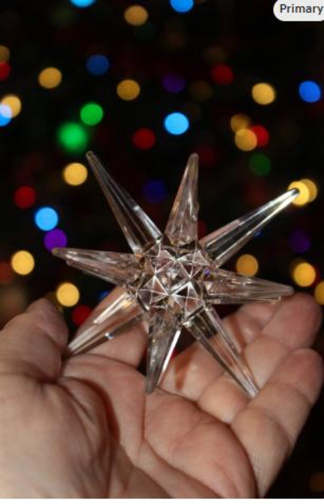 Large Moravian Sputnik Star Topper for Ceramic Christmas Tree Lights ...