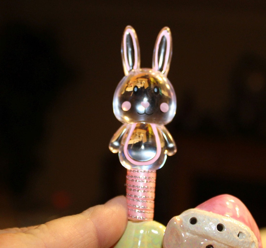 Ceramic Christmas Tree Topper Clear Easter Bunny Rabbit Ceramic Tree ...