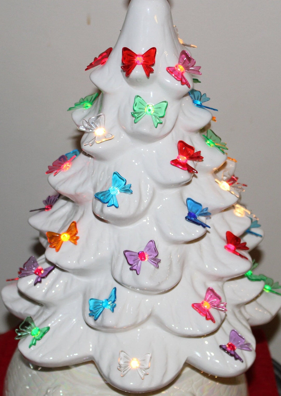 Ceramic Tree Bulbs Bow Bulbs Replacement Bulbs for Vintage Trees - Etsy