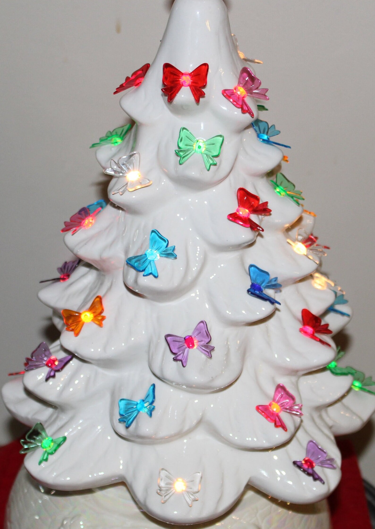 Ceramic Tree Bulbs Bow Bulbs Replacement Bulbs for Vintage Trees - Etsy