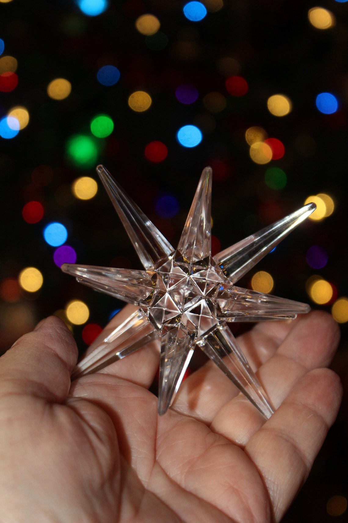 Large Moravian Sputnik Star Topper for Ceramic Christmas Tree Lights ...