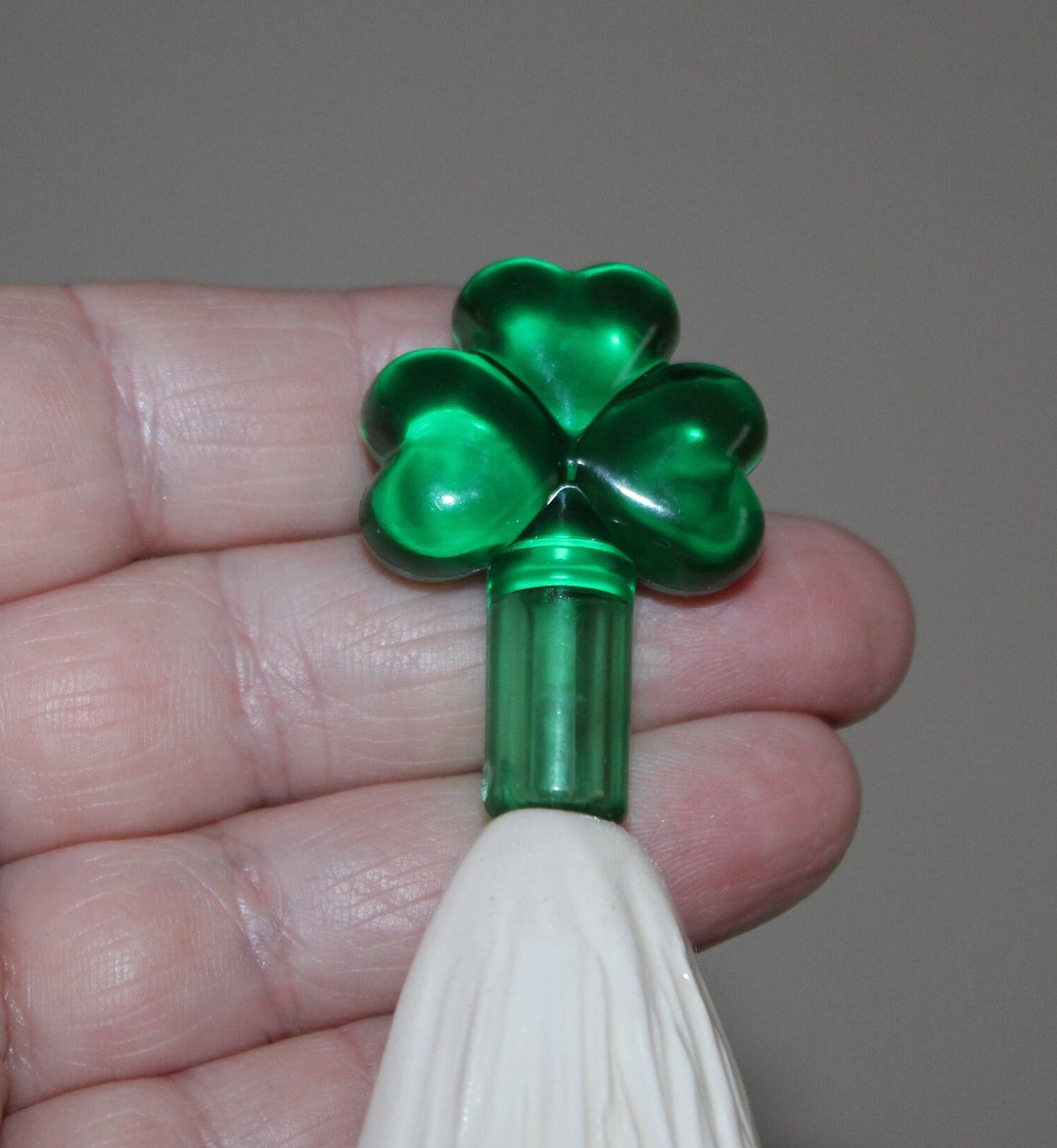 Ceramic Christmas Tree Topper Small Shamrock Clover Green Decoration - Etsy