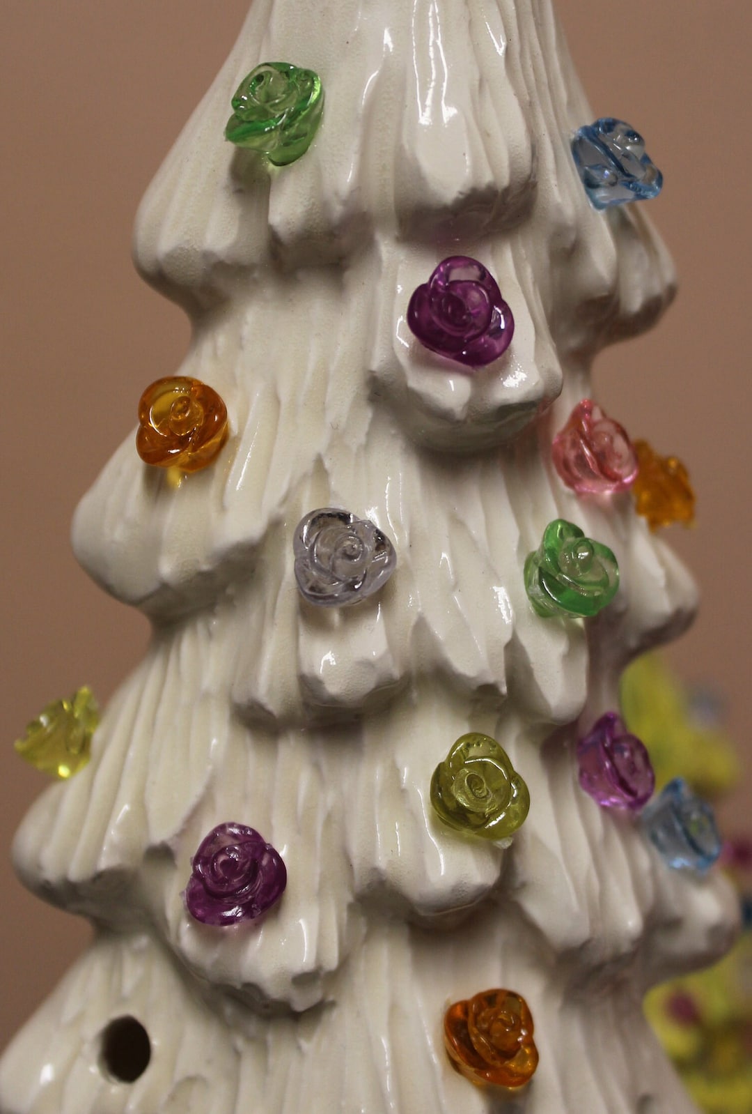 Ceramic Tree Bulbs Easter Spring Roses Rose Buds Flower Bulbs 7 Colors ...