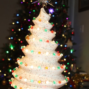 Ceramic Christmas Tree Topper Sputnik Acrylic Star Ceramic Tree ...