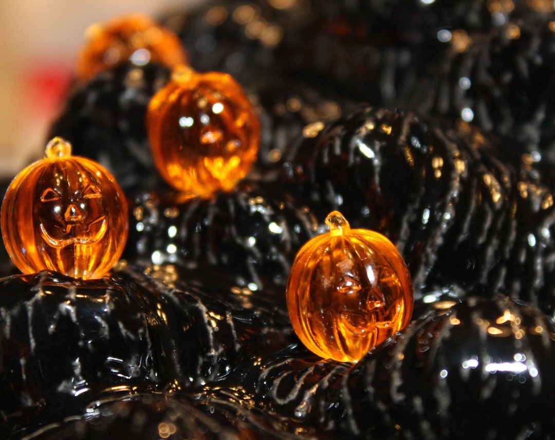 Ceramic Tree Bulbs Halloween Pumpkin Orange 25 - Etsy