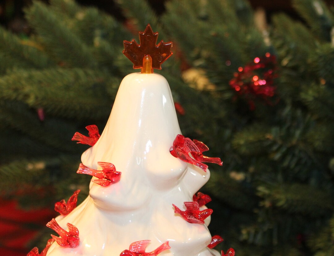 Ceramic Tree Bulbs - Small Orange Leaf - Etsy