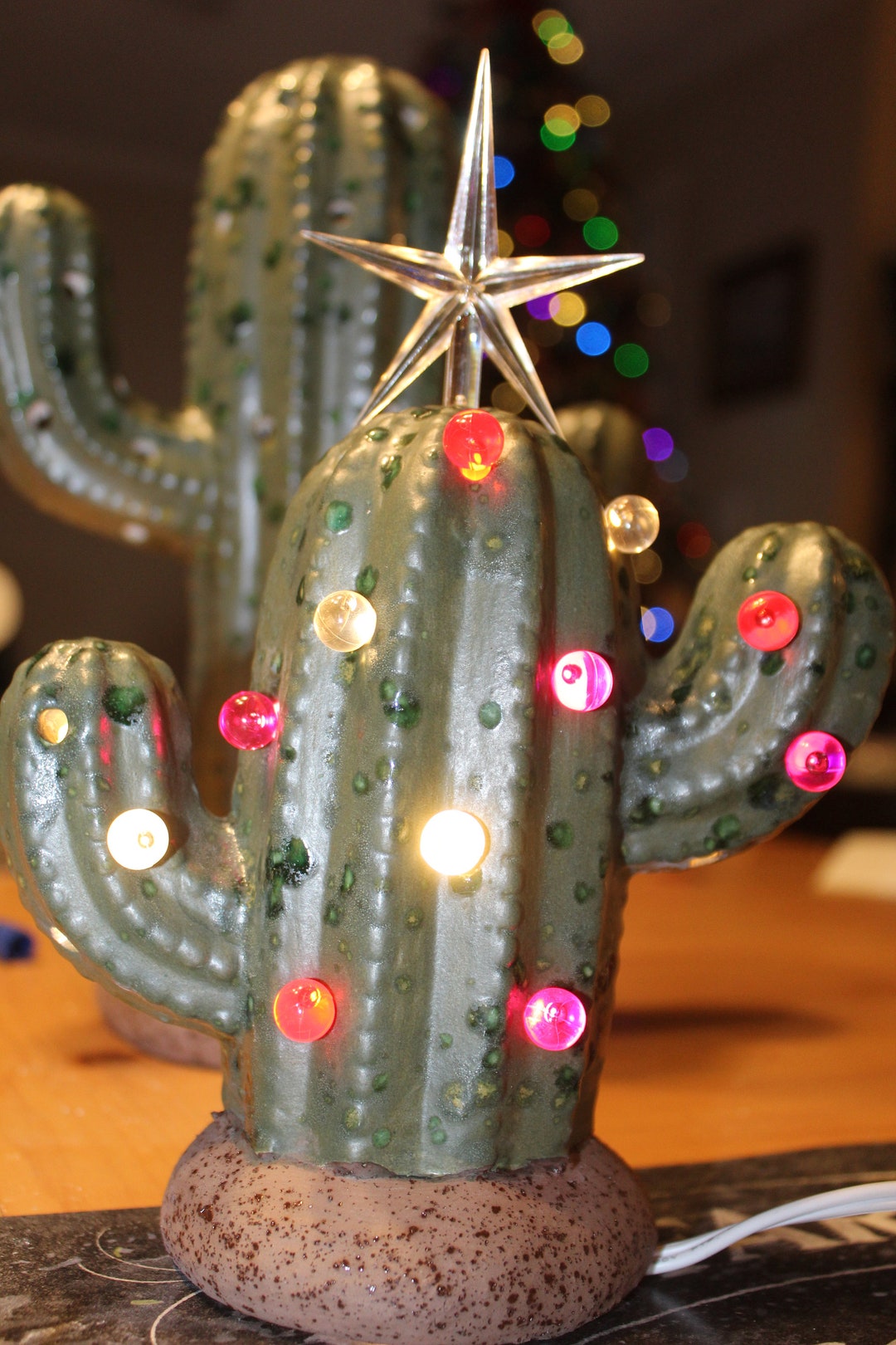 Ceramic Christmas Tree Round Balls Lights Red Pink Clear Qty 30 - Etsy