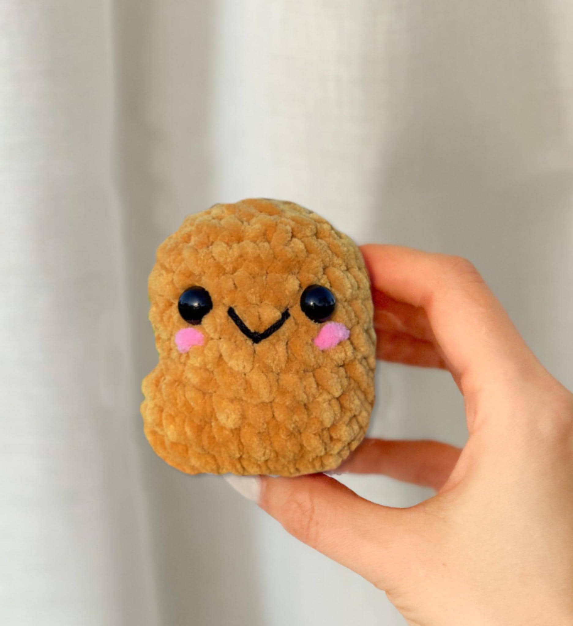 Chicken Nugget Crochet Pattern, Amigurumi Crochet Tutorial, Crochet ...
